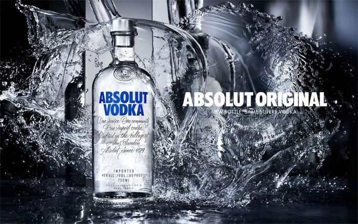 Garrafa Absolut 1L vazia • Familia Muda
