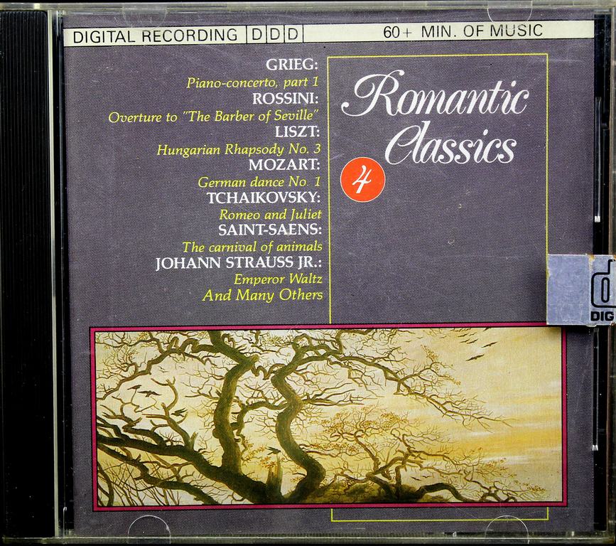 CD Romantic Classics 4 – Grieg, Rossini, Liszt, Mozart, Tchaikovsky ...