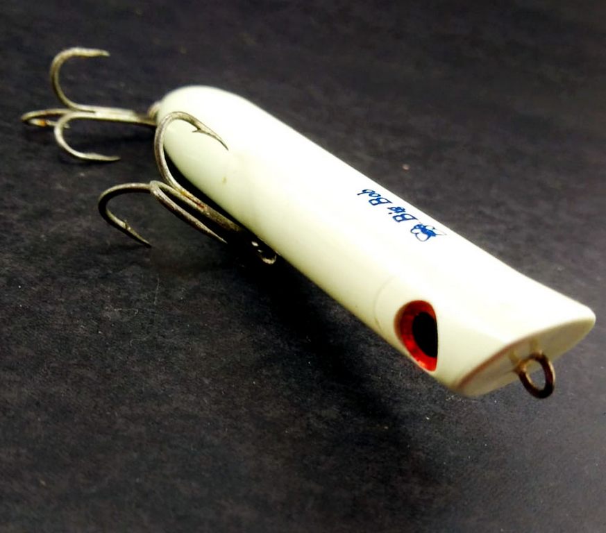 Isca Big Bob Popper Borboleta Cor de osso - Familia Muda