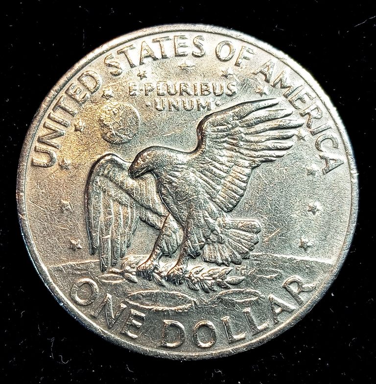 Moeda One Dollar USA 1972 Eisenhower/Eagle MBC - Familia Muda